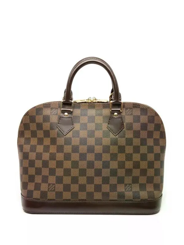 LOUIS VUITTON 2008 Damier Ebene Alma Pm Handbag