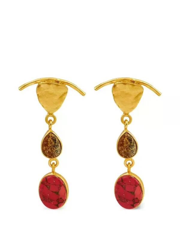 Boheme Teardrop-shape Earrings - Gold