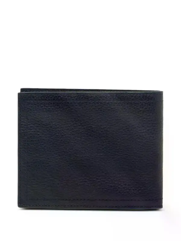 Bally Capitol Grained Leather Wallet - Blue