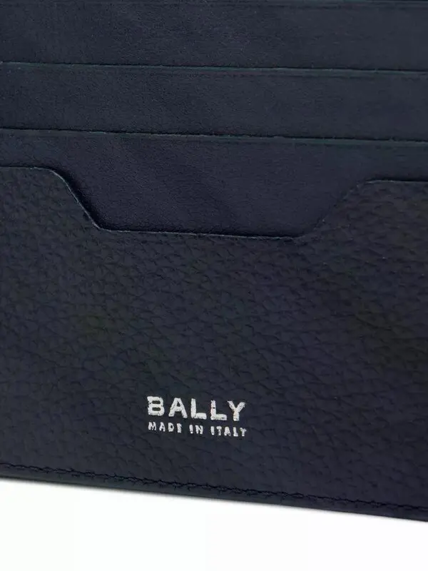 Bally Capitol Grained Leather Wallet - Blue