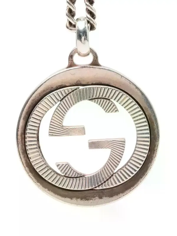 Gucci 2000-2015 Sterling Interlocking G Necklace - Silver