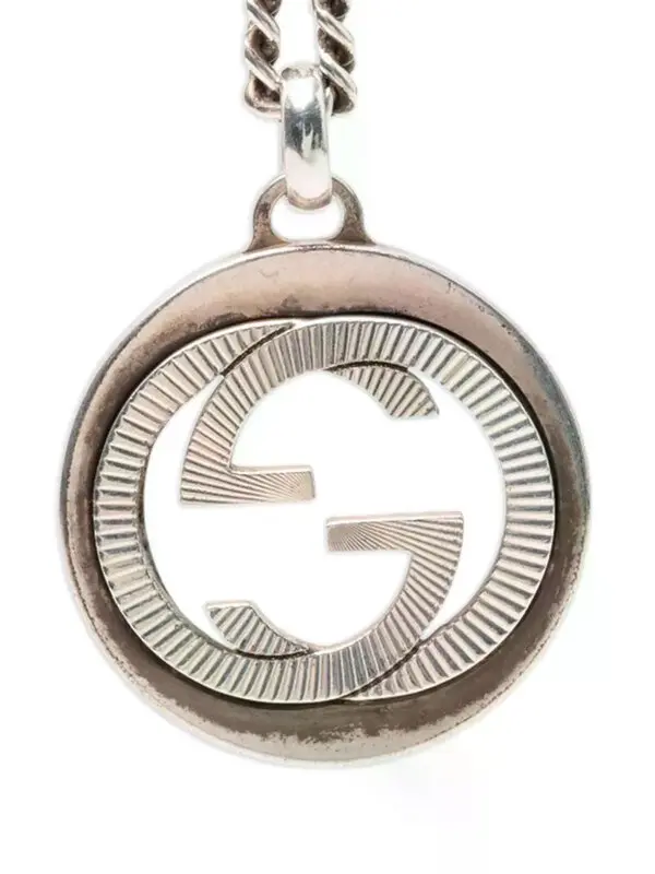 Gucci 2000-2015 Sterling Interlocking G Necklace - Silver