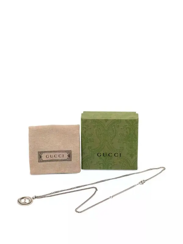 Gucci 2000-2015 Sterling Interlocking G Necklace