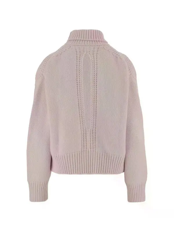 SA SU PHI Long-sleeve Roll-neck Sweater - Pink