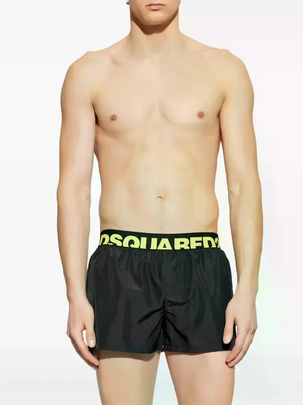 Dsquared2 Logo Elasticated Beach Shorts
