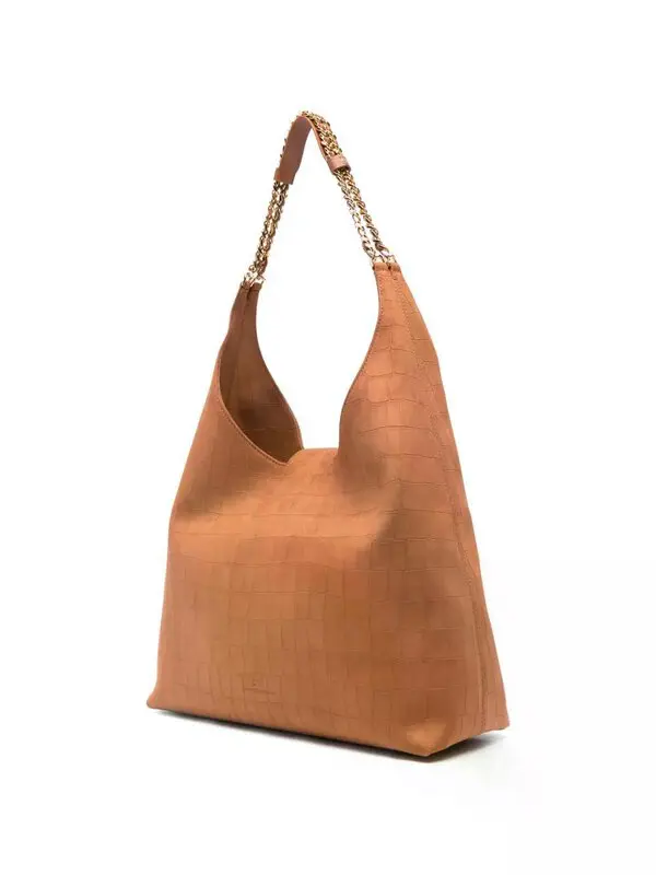 Elisabetta Franchi Croc-effect Chain Handle Bag