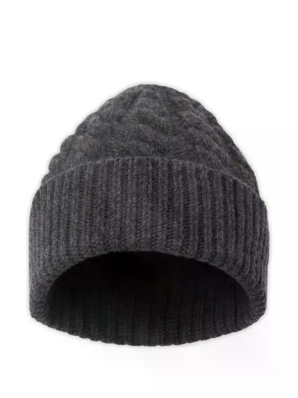 Nina Ricci Cable-knit Beanie - Grey