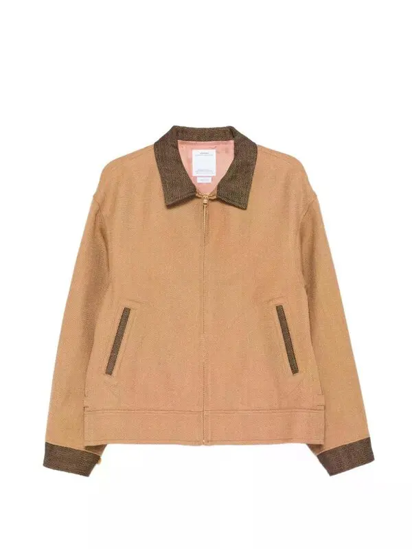 Visvim Contrast-collar Zip Jacket - Neutrals