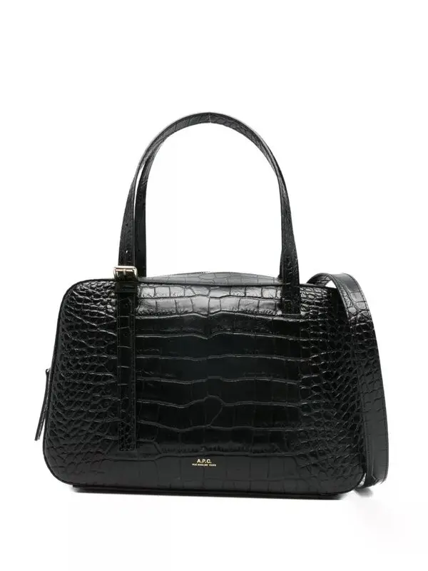 A.p.c. Virginie Crocodile-effect Shoulder Bag