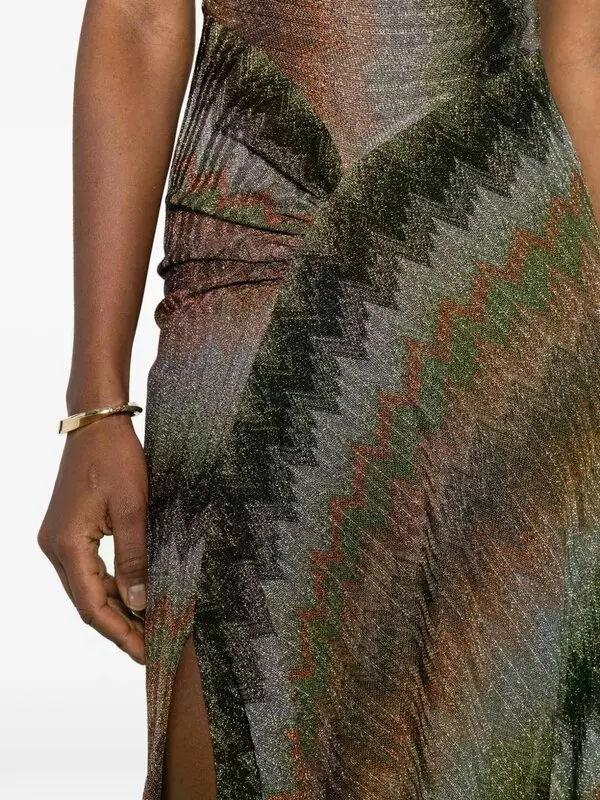 Missoni Patterned Halter Maxi Dress