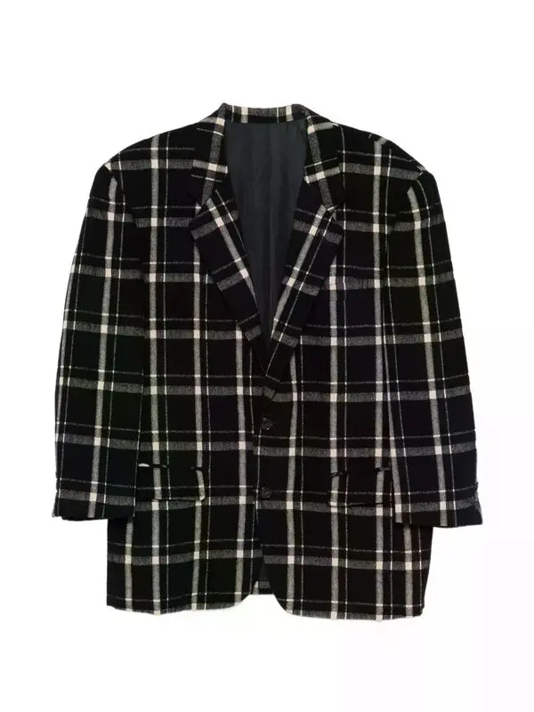 Issey Miyake Tailored Check Blazer