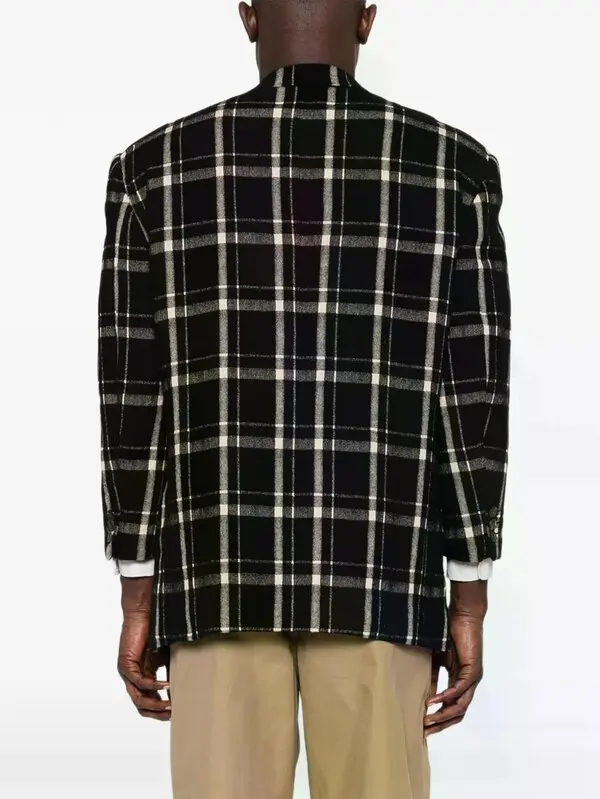 Issey Miyake Tailored Check Blazer