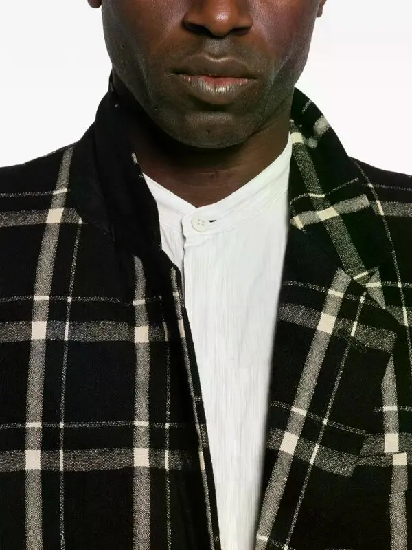 Issey Miyake Tailored Check Blazer