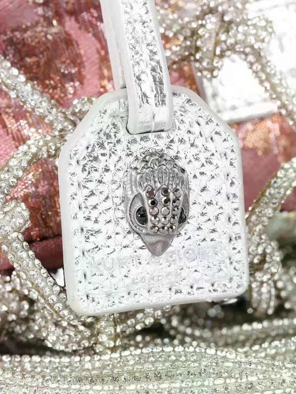 Kurt Geiger Mini Macrame Handbag - Silver