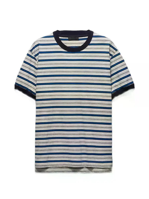 Prada Striped Cotton T-shirt