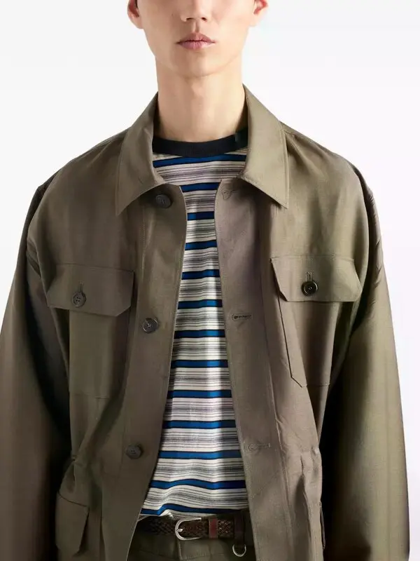 Prada Striped Cotton T-shirt