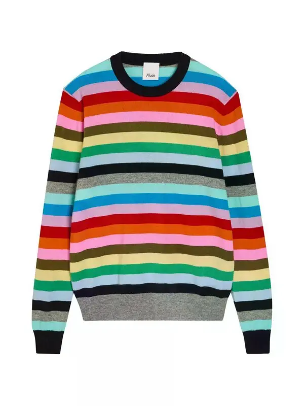 ALLUDE Striped Sweater
