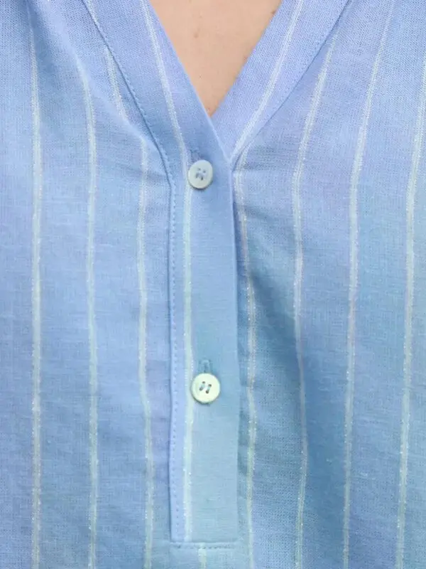 MOS MOSH Striped V-neck Blouse