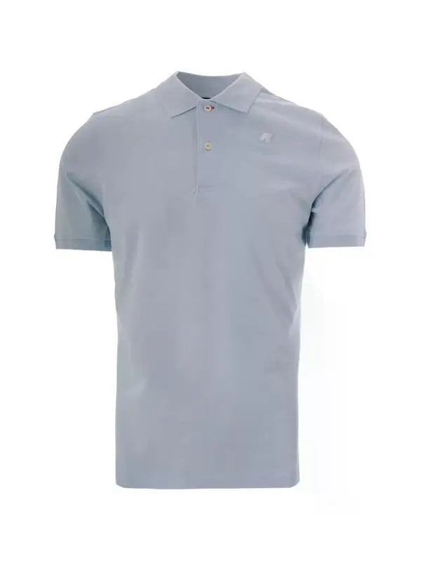 K-WAY Logo-appliqué Polo Shirt - Blue