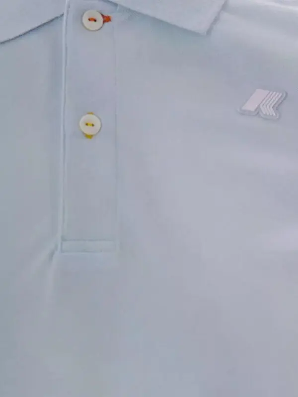 K-WAY Logo-appliqué Polo Shirt - Blue