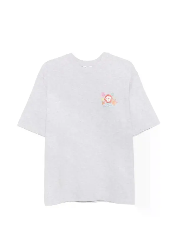 Casablanca Crew-neck Oversized T-shirt - Grey