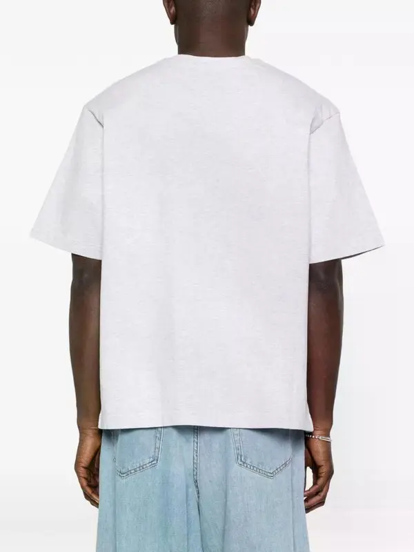 Casablanca Crew-neck Oversized T-shirt - Grey