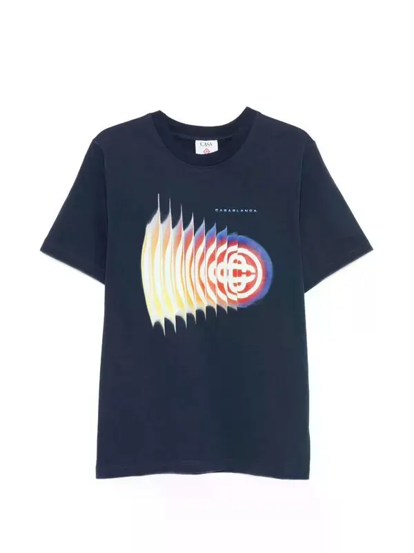 Casablanca Shockwave Crew-neck T-shirt - Blue