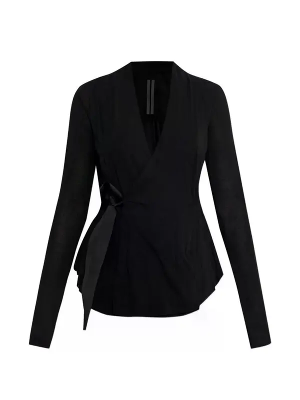 Rick Owens Tie-front Long-sleeve Cardigan