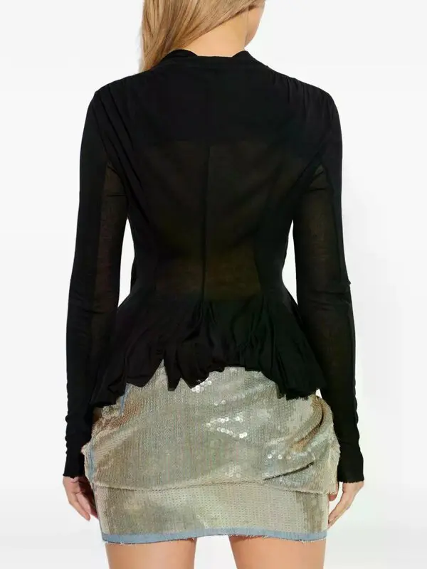 Rick Owens Tie-front Long-sleeve Cardigan