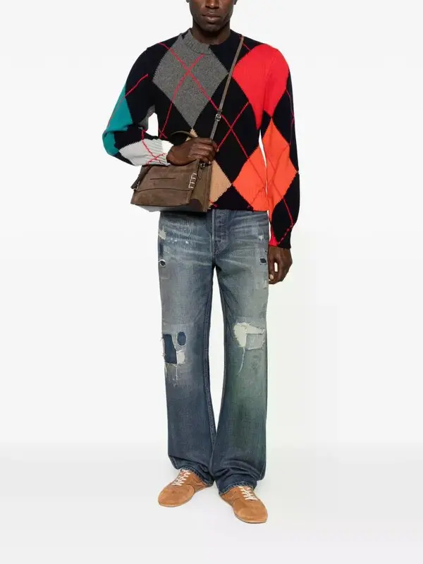 JW Anderson Patchwork Straight Leg Jeans