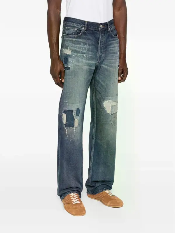 JW Anderson Patchwork Straight Leg Jeans
