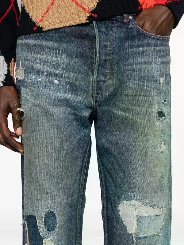 JW Anderson Patchwork Straight Leg Jeans