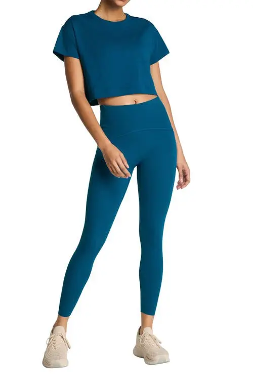 Spanx Supernaturals Crop T-shirt - Deep Cove