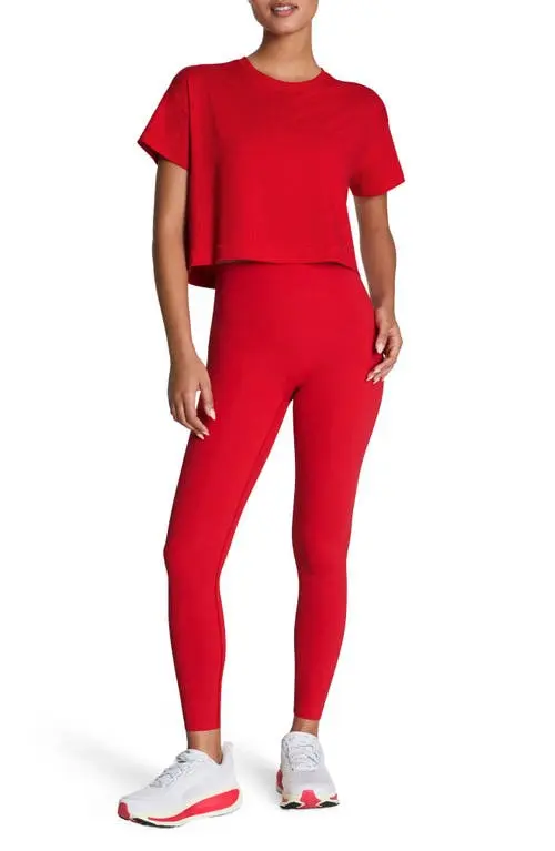 Spanx Supernaturals Crop T-shirt - Spanx Red
