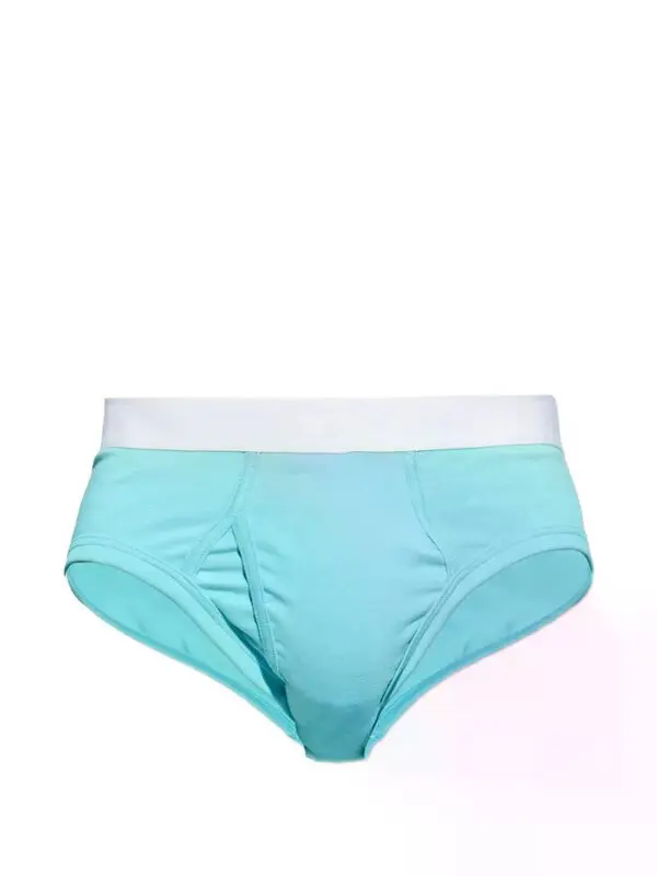 TOM FORD Logo-waistband Briefs - Blue