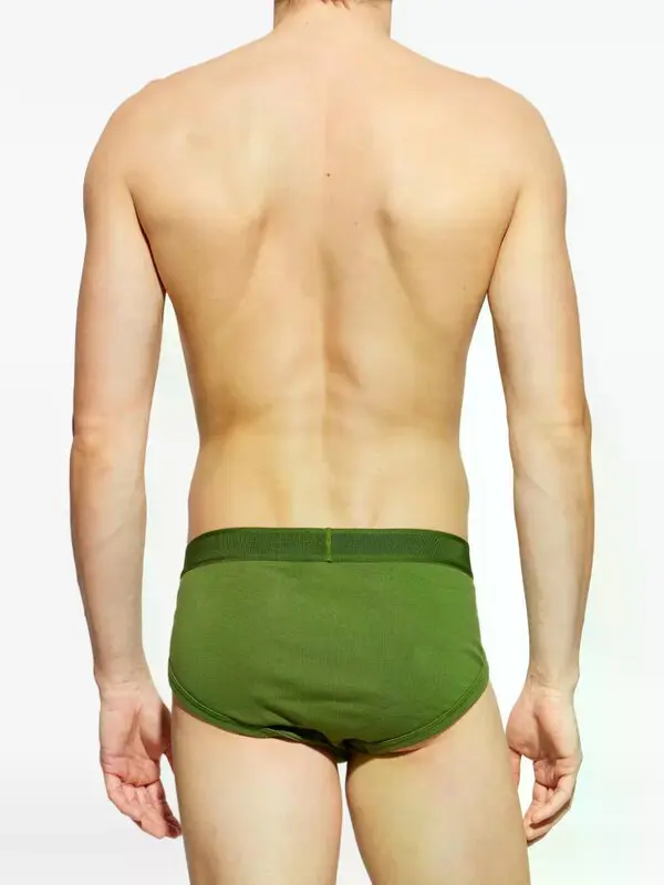 TOM FORD Logo-waistband Briefs - Green