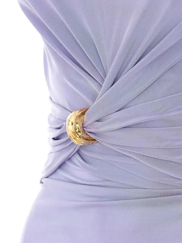 Elisabetta Franchi Knot Detail Blouse - Purple