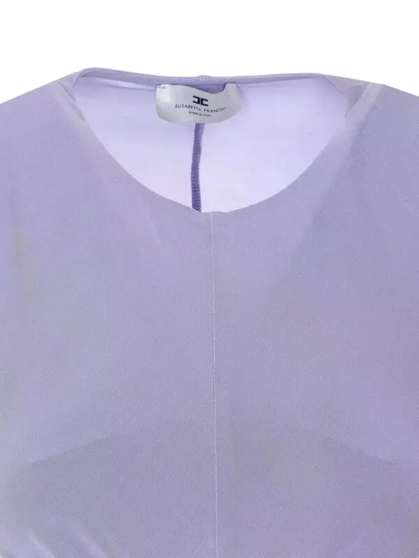 Elisabetta Franchi Knot Detail Blouse - Purple