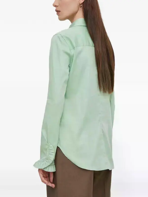 MOS MOSH Mattie Ruffled Shirt - Green