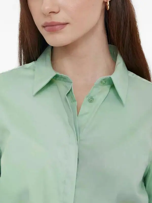 MOS MOSH Mattie Ruffled Shirt - Green