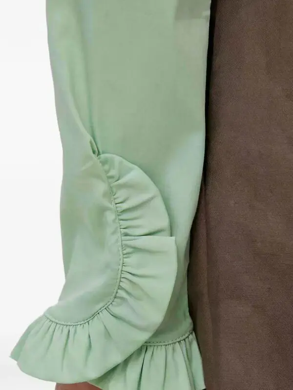 MOS MOSH Mattie Ruffled Shirt - Green