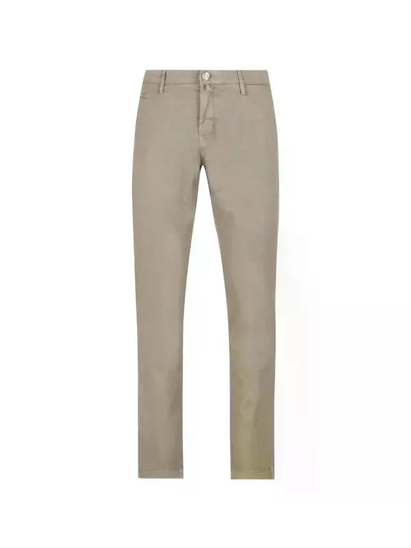 Jacob Cohen Logo-patch Trousers - Neutrals