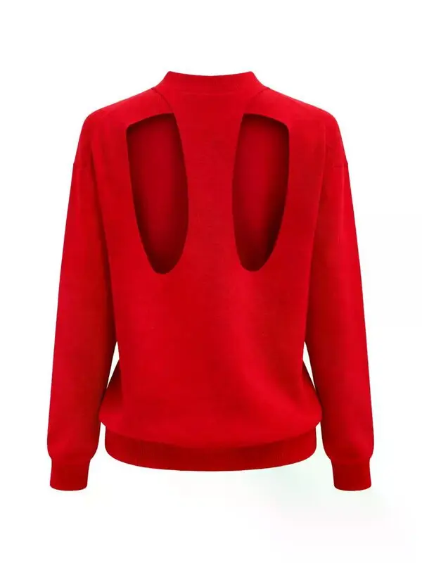 Tibi Anna Merino Wool Racerback Sweater