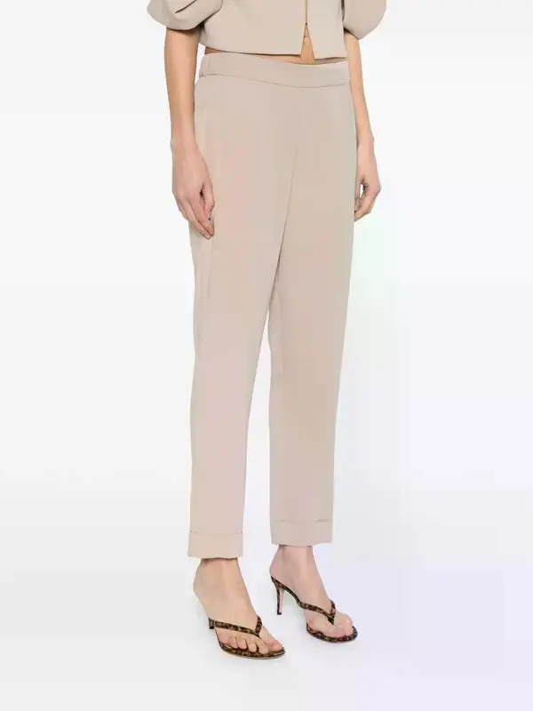 P.a.r.o.s.h Cuffed-hem Trousers - Neutrals