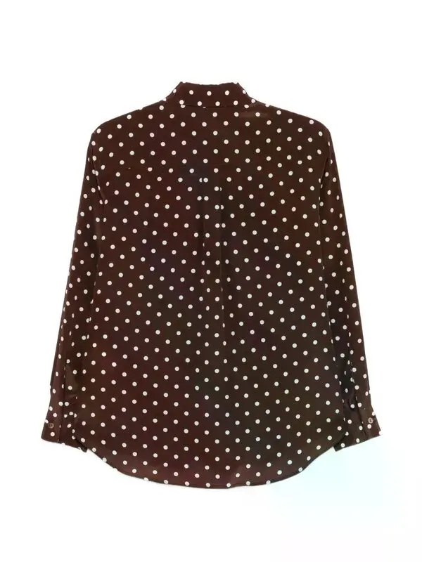 P.a.r.o.s.h Polka Dot Long Sleeve Shirt