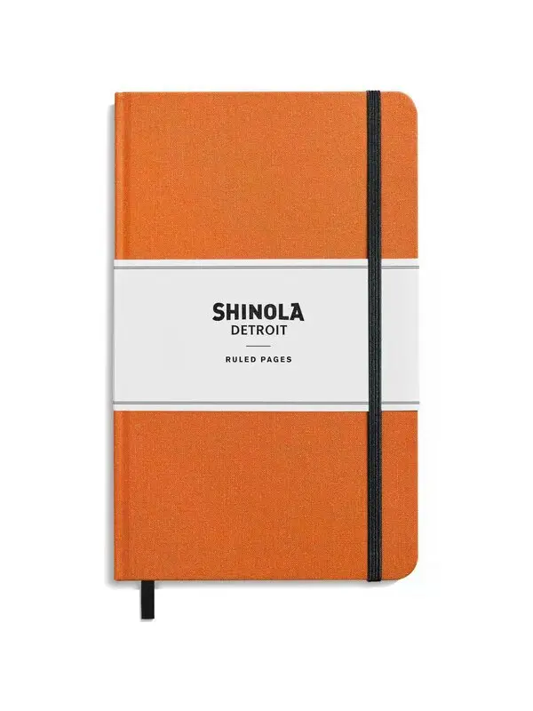 Shinola Medium Hard Ruled Journal - Orange