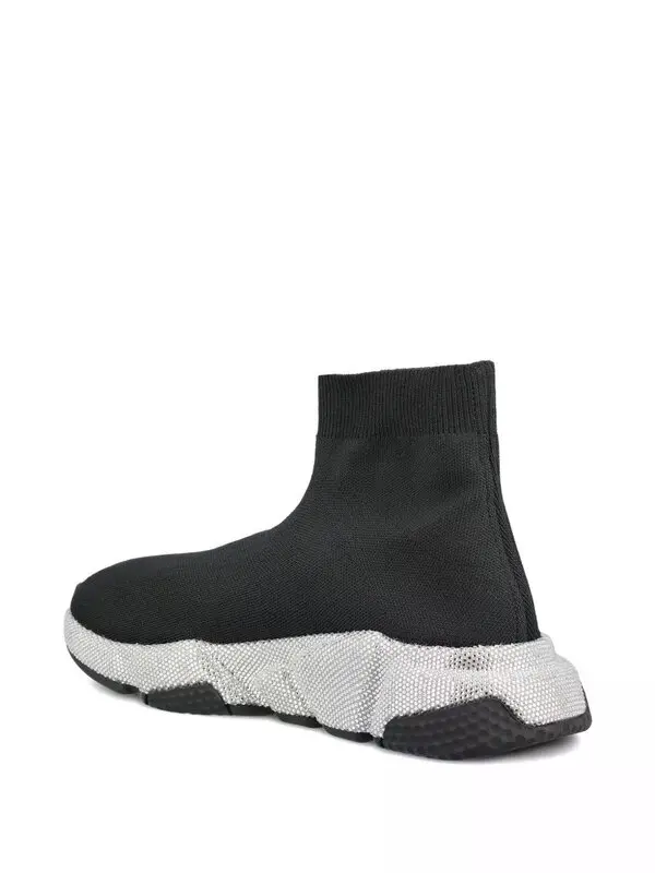 Balenciaga Logo-print Sneakers - Black