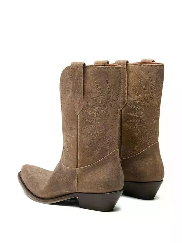 GOLDEN GOOSE Wish Star Low-heel Boots - Grey