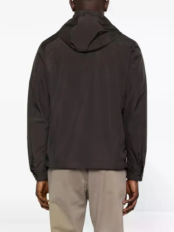 MOORER Button Hooded Jacket