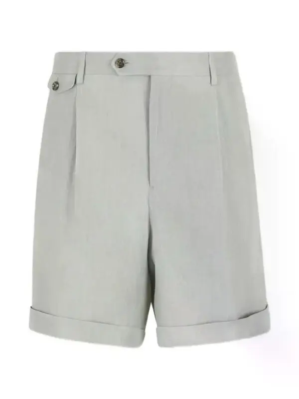 LARDINI Cuffed Turn-up Shorts - Grey